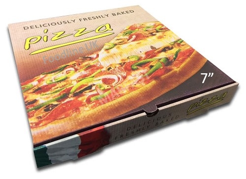 CLASSSIC 7'' PIZZA BOX FULL COLOUR (100) - FoodlineUK Limited
